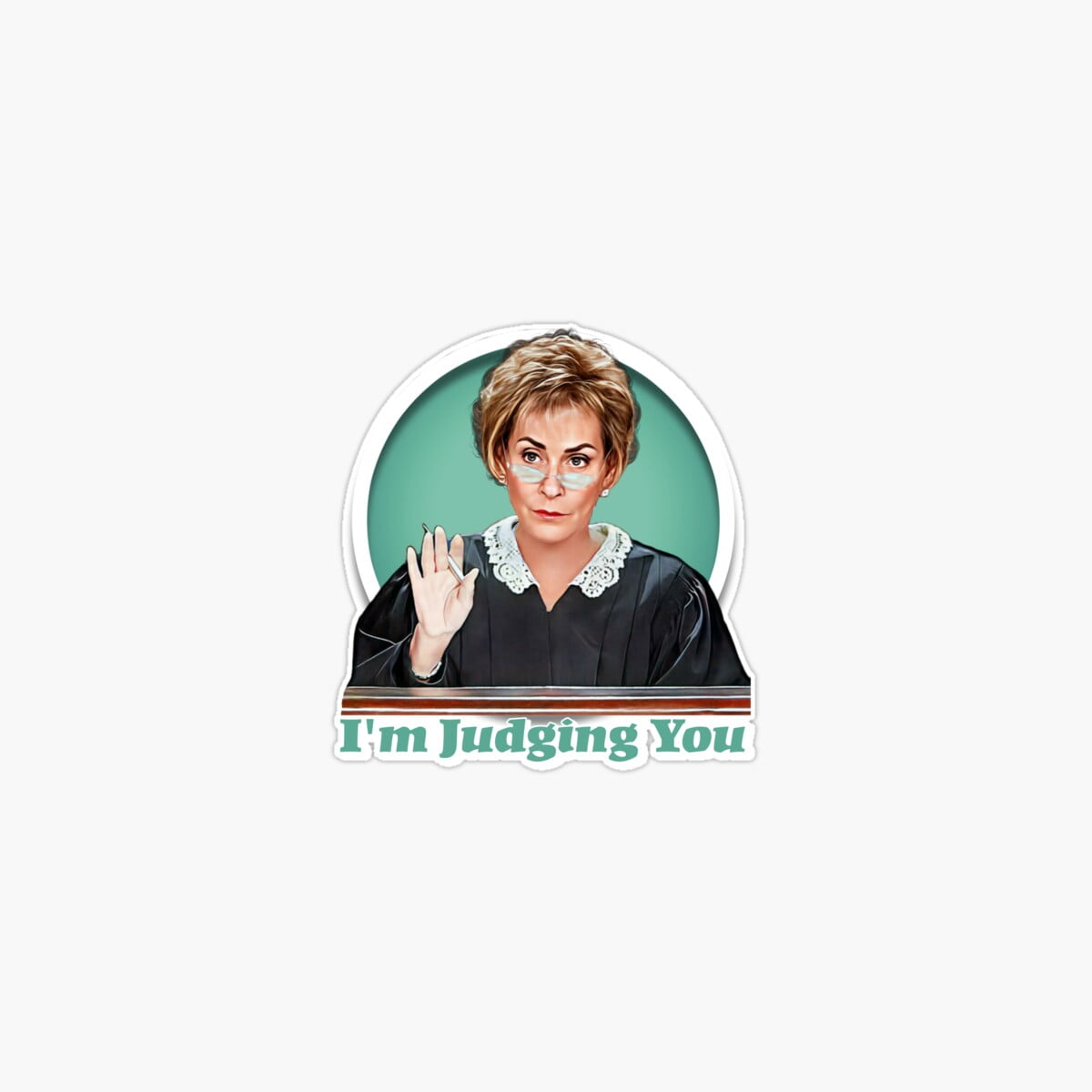 Onim Judge Judy Sticker, Phone Decal Water Bottle Stickers Car Decals ...
