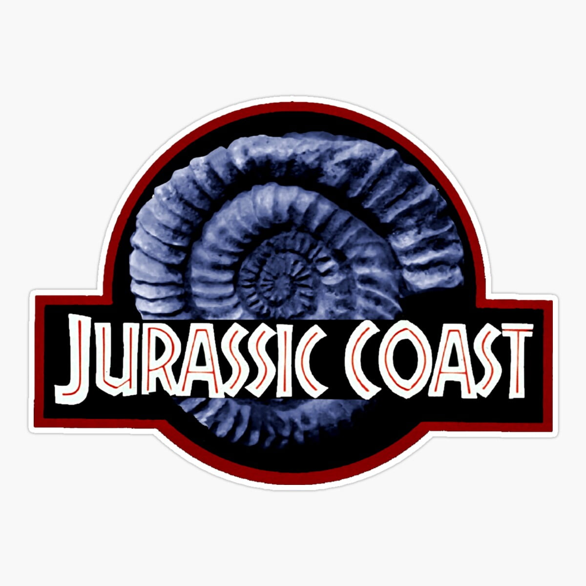 Onim Jurassic Coast 848 Sticker, Phone Decal Water Bottle Stickers Car ...