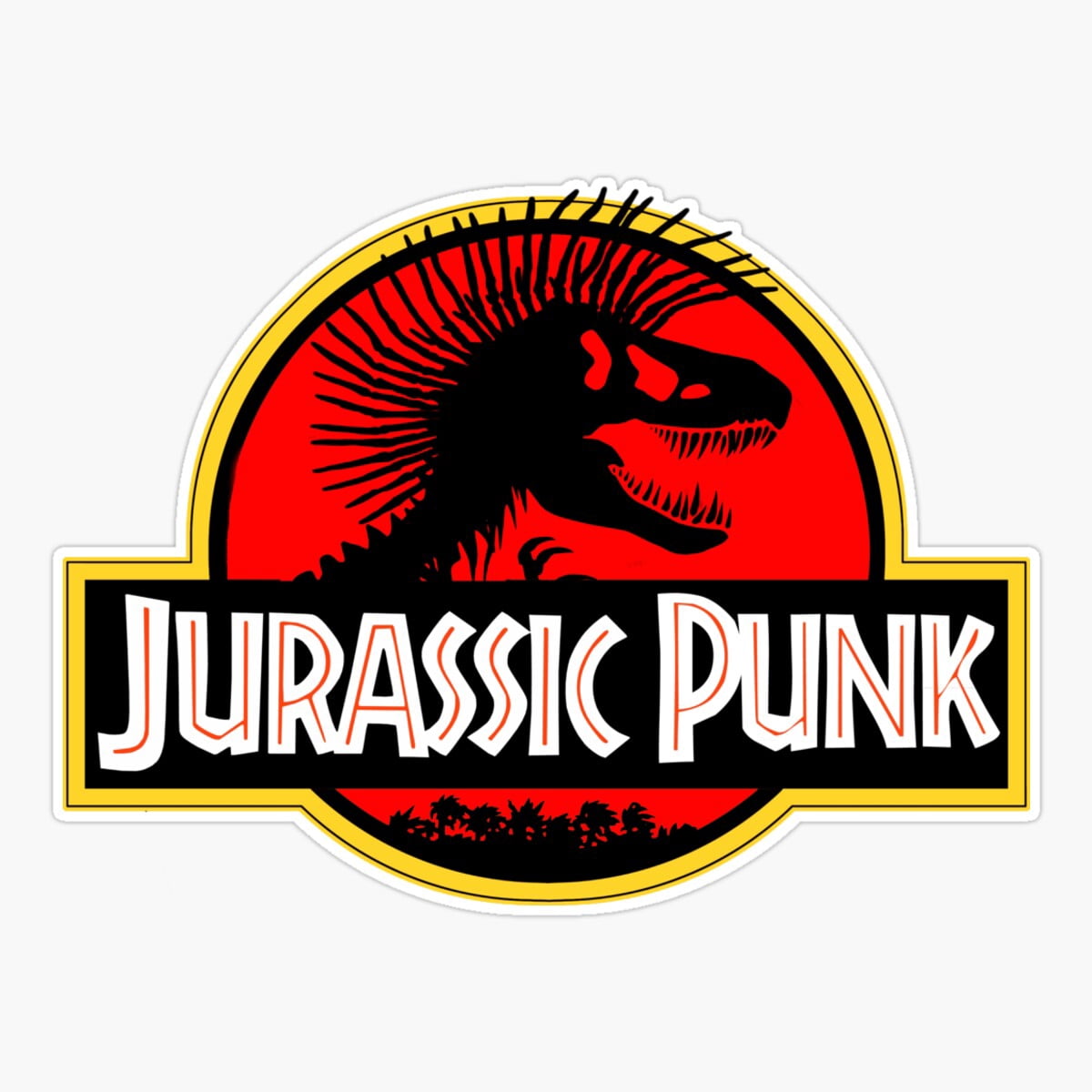 Onim Jurassic Punk Sticker, Phone Decal Water Bottle Stickers Car ...