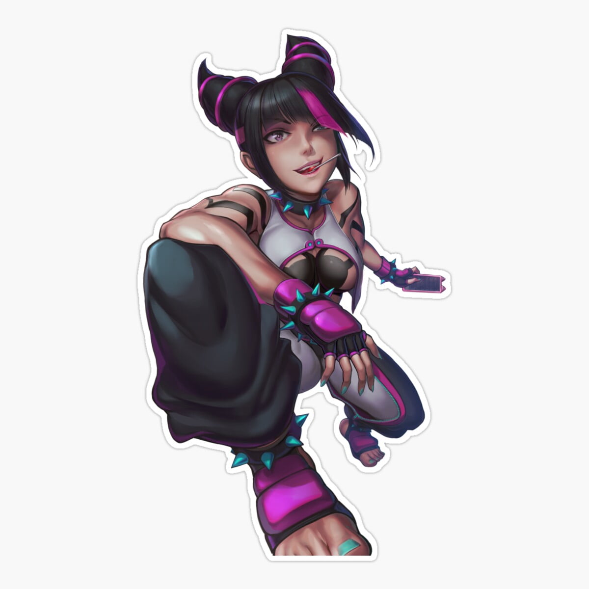 Onim Juri Han (Sf6) Sticker, Phone Decal Water Bottle Stickers Car ...