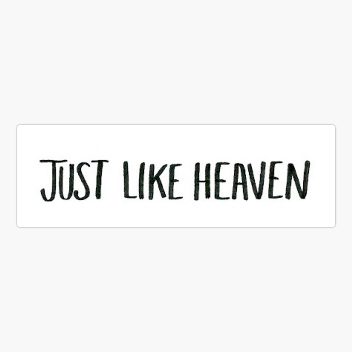 Onim Just Like Heaven Sticker, Phone Decal Water Bottle Stickers Car ...