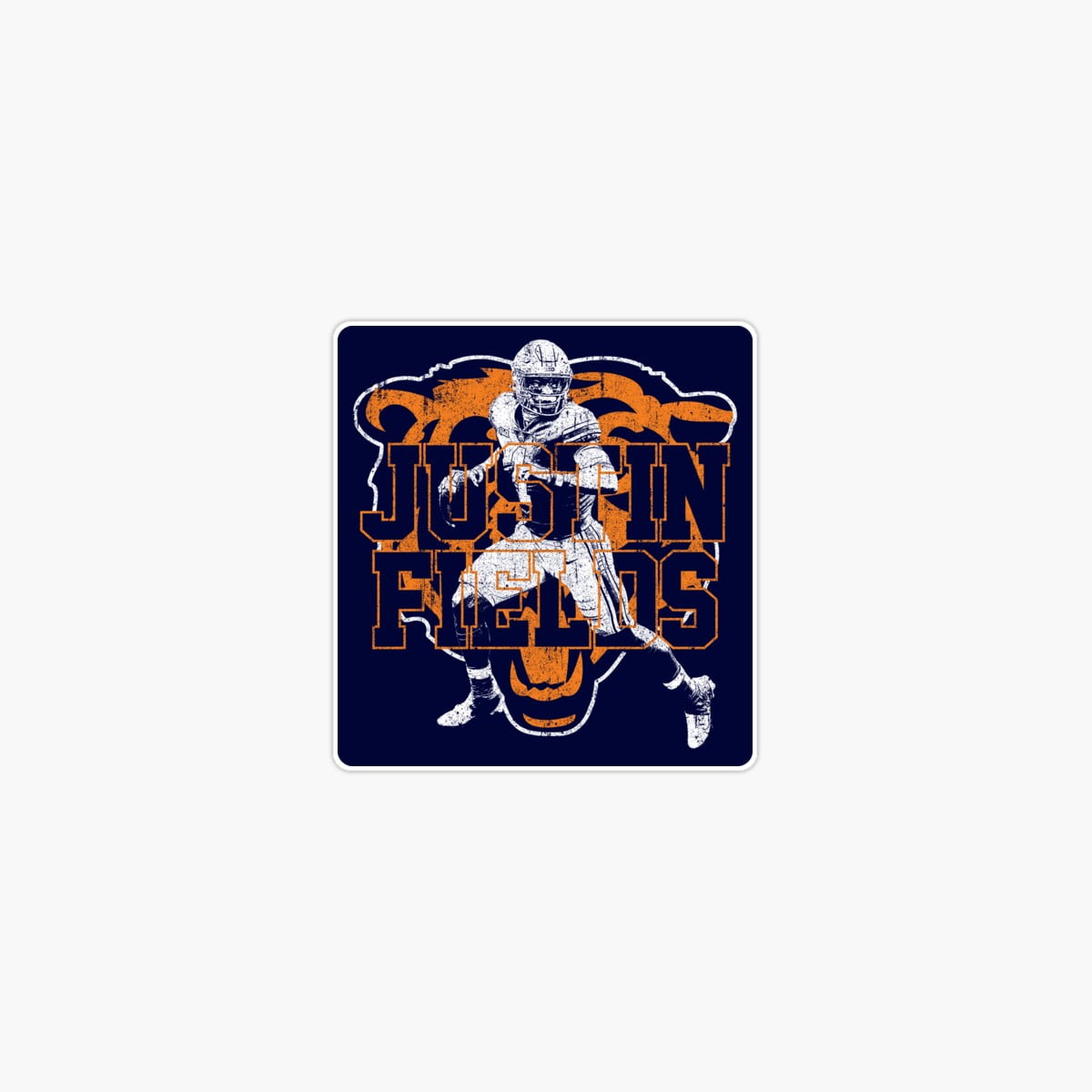 Onim Justin Fields Sticker, Phone Decal Water Bottle Stickers Car ...