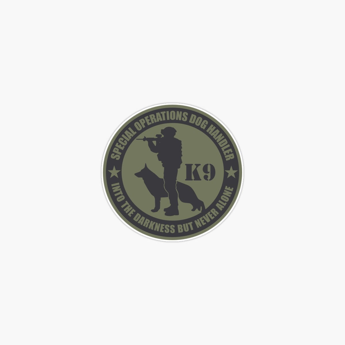 Onim K9 - Special Operations Dog Handler (Subdued) Sticker, Phone Decal ...