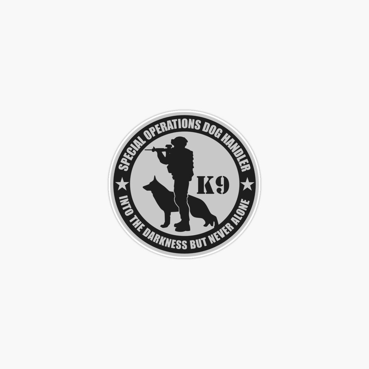 Onim K9 - Special Operations Dog Handler (Subdued) Sticker, Phone Decal ...