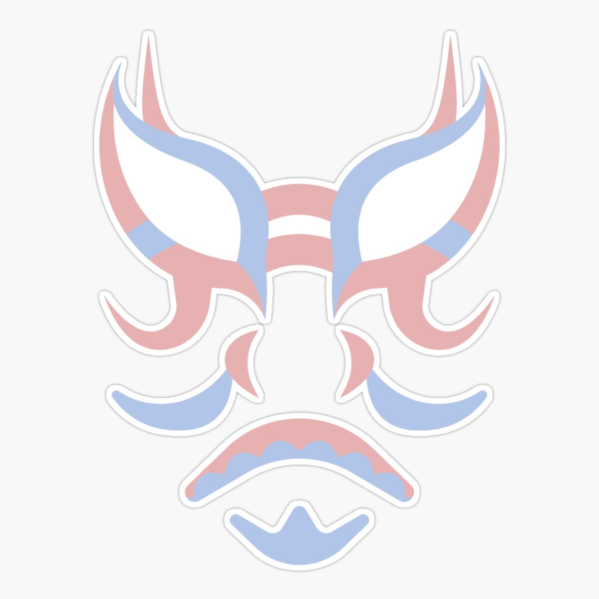 Onim Kabuki Pink Sticker, Phone Decal Water Bottle Stickers Car Decals ...