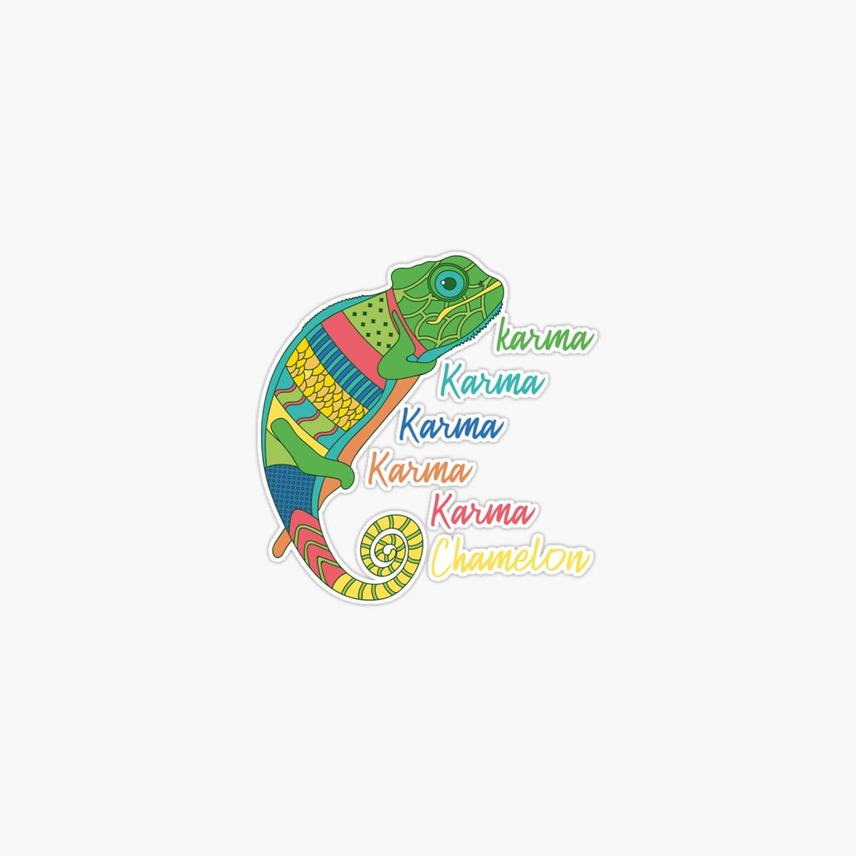 Onim Karma Chameleon Sticker - Walmart.com