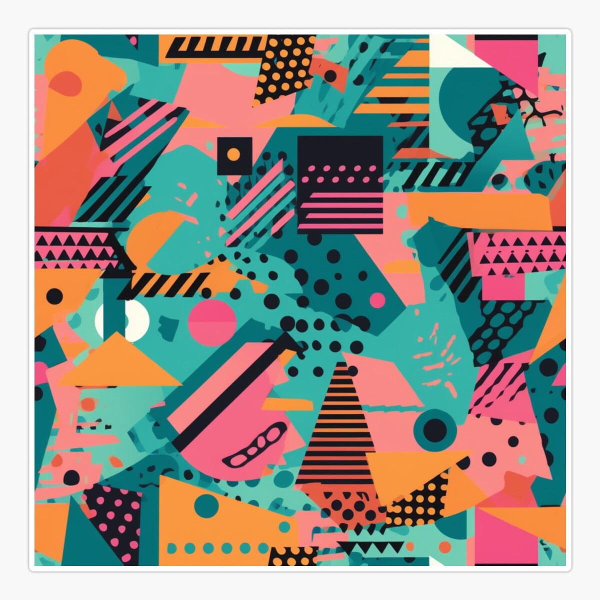 Onim Kawaii Color Burst Sticker, Phone Decal Water Bottle Stickers Car ...