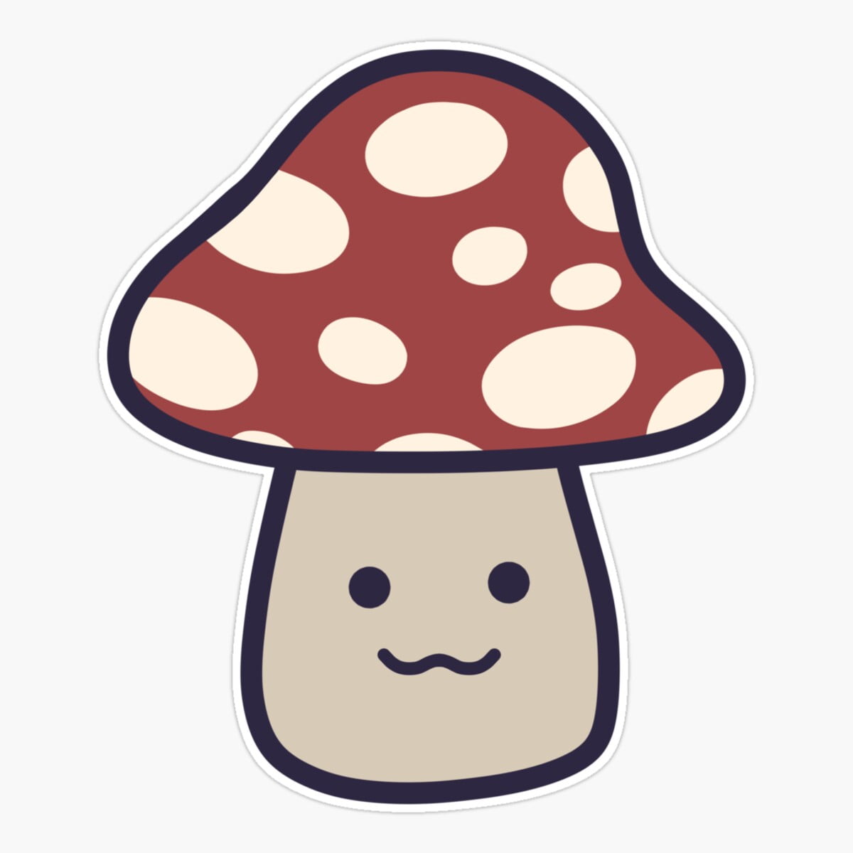 Onim Kawaii Mushroom Chibi Sticker, Phone Decal Water Bottle Stickers ...