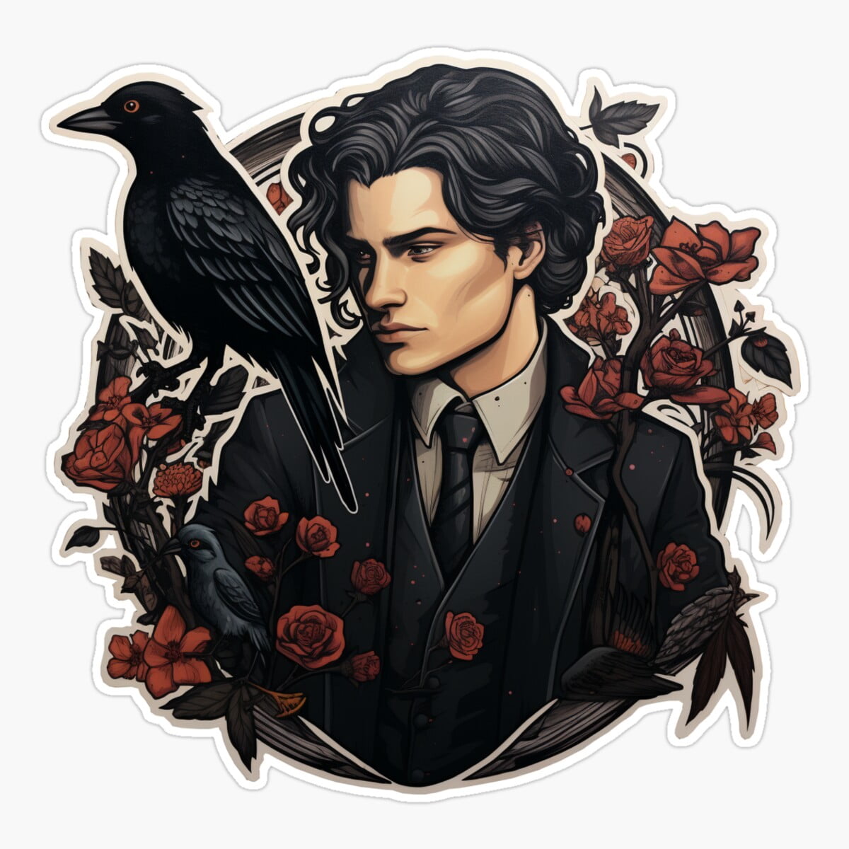 Onim Kaz Brekker - Soc Sticker, Phone Decal Water Bottle Stickers Car ...