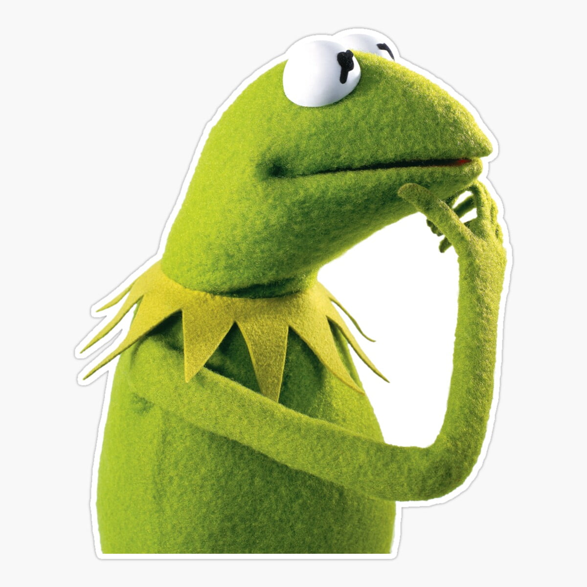 Onim Kermit Contemplating, An Aesthetic Sticker, Phone Decal Water ...