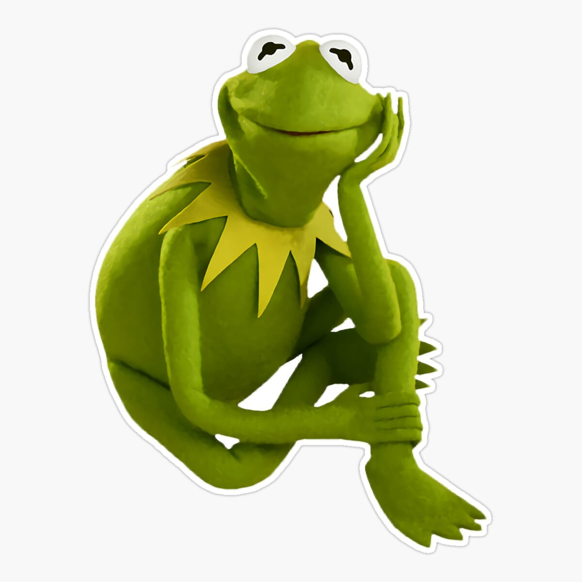 Onim Kermit Frog Sticker, Phone Decal Water Bottle Stickers Car Decals ...