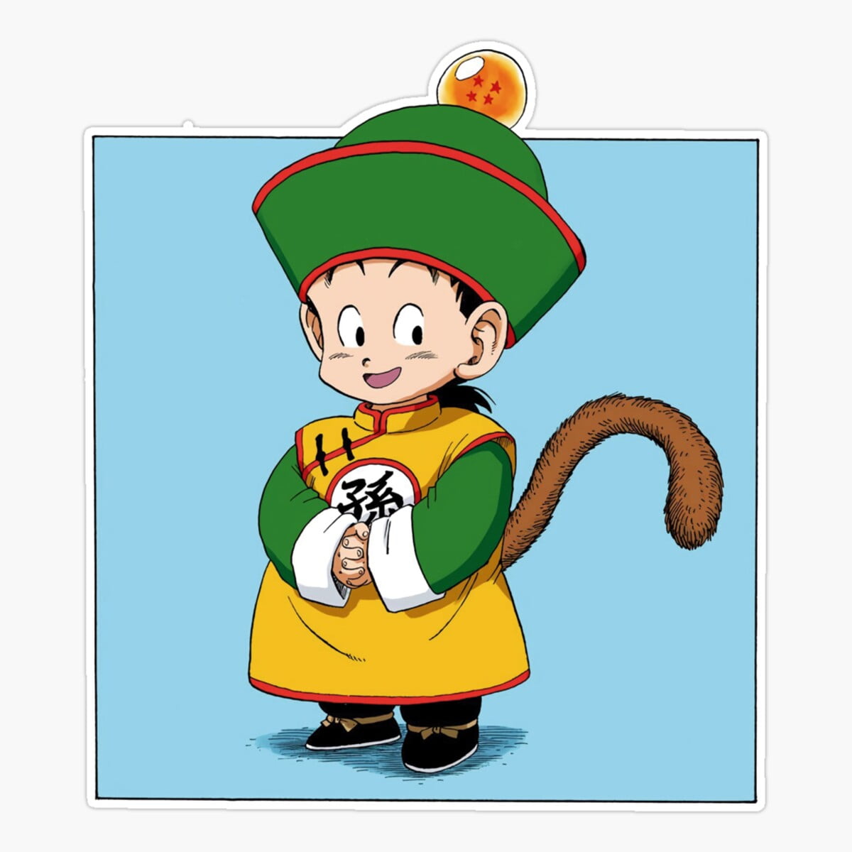 Onim Kid Son Gohan Sticker, Phone Decal Water Bottle Stickers Car ...