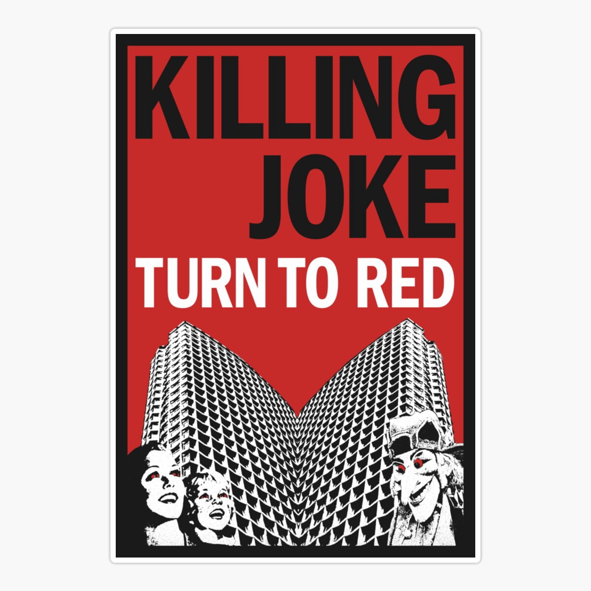 Onim Killing Joke Turn To Red Sticker, Phone Decal Water Bottle ...
