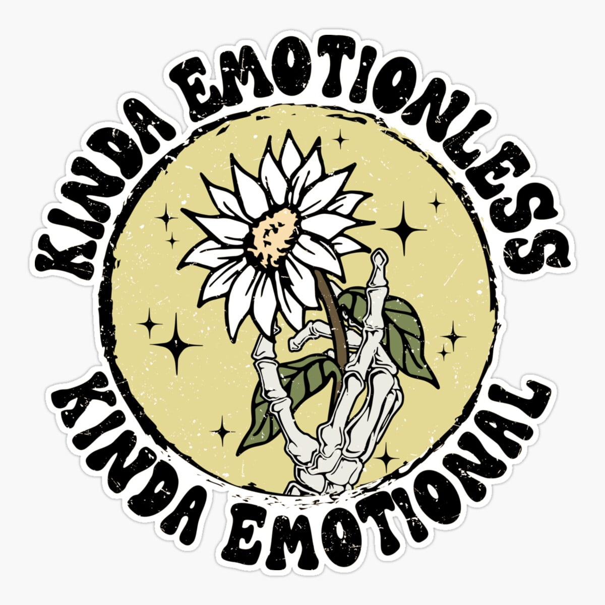 Onim Kinda Emotional Kinda Emotionless Shirt Sticker, Phone Decal Water ...