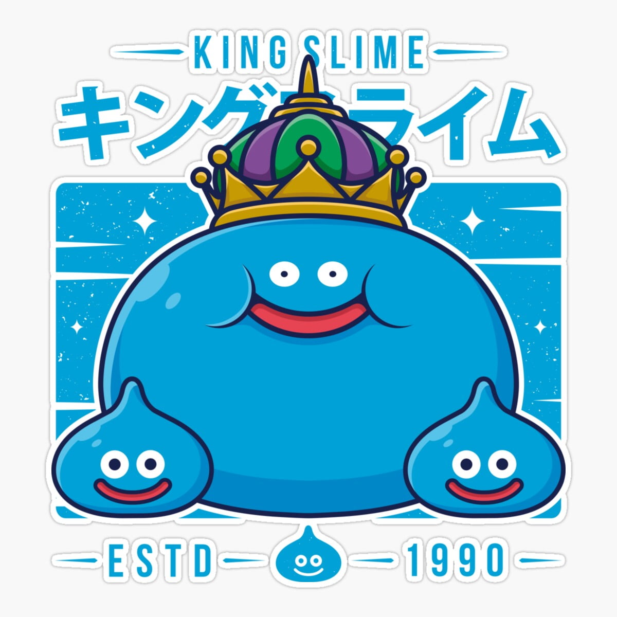 Onim King Slime Sticker, Phone Decal Water Bottle Stickers Car Decals ...
