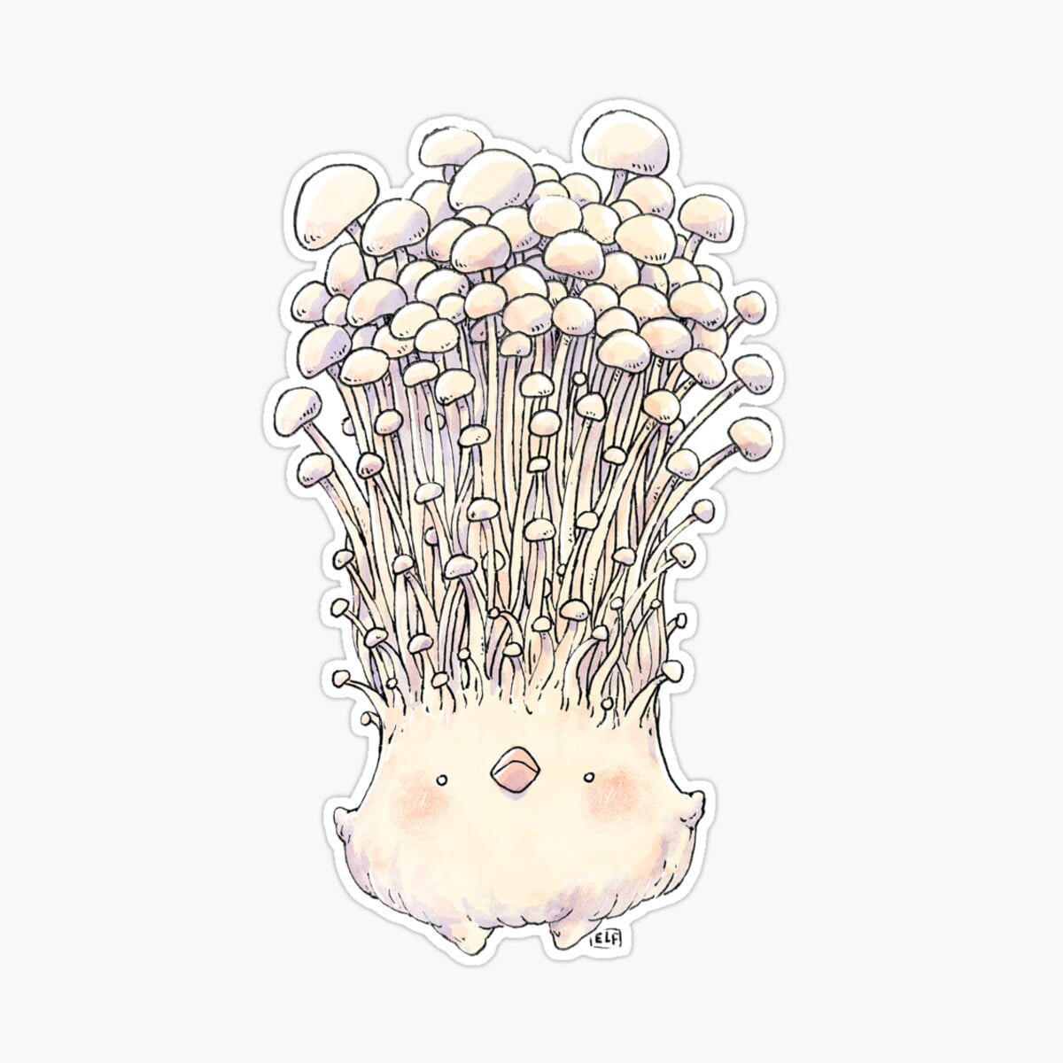 Onim Kinoko No Tori - Enikotake Sticker, Phone Decal Water Bottle ...