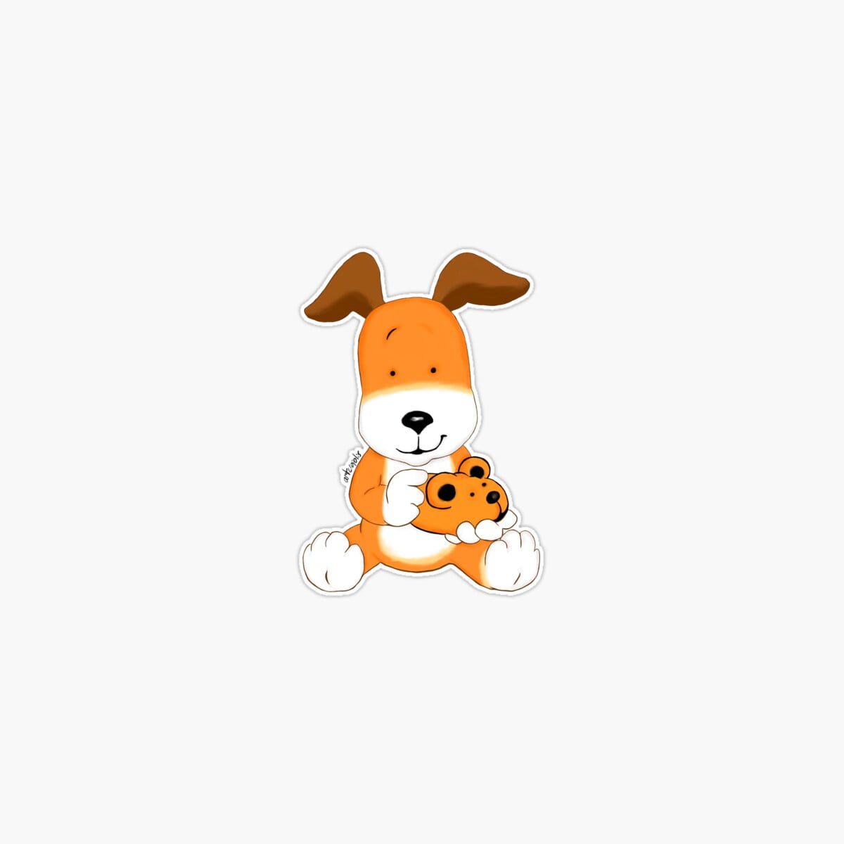 Onim Kipper And His Slipper Sticker, Phone Decal Water Bottle Stickers ...