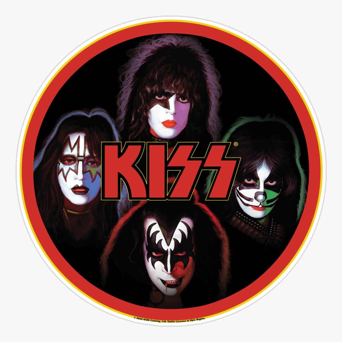 Onim Kiss All Members - Vector Logo Sticker, Phone Decal Water Bottle ...