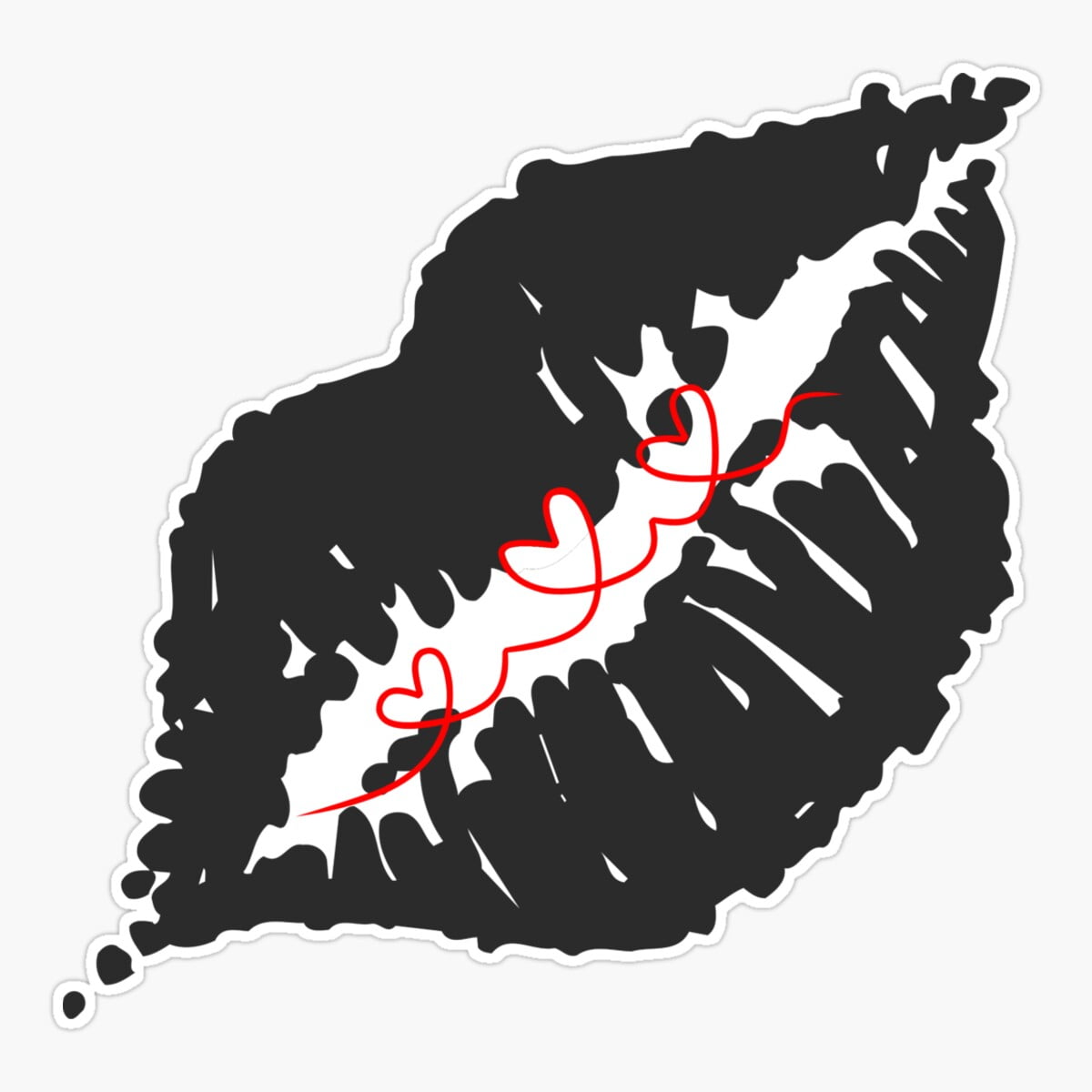 Onim Kissy Lips Sticker, Phone Decal Water Bottle Stickers Car Decals, Funny Birthday Gift ...