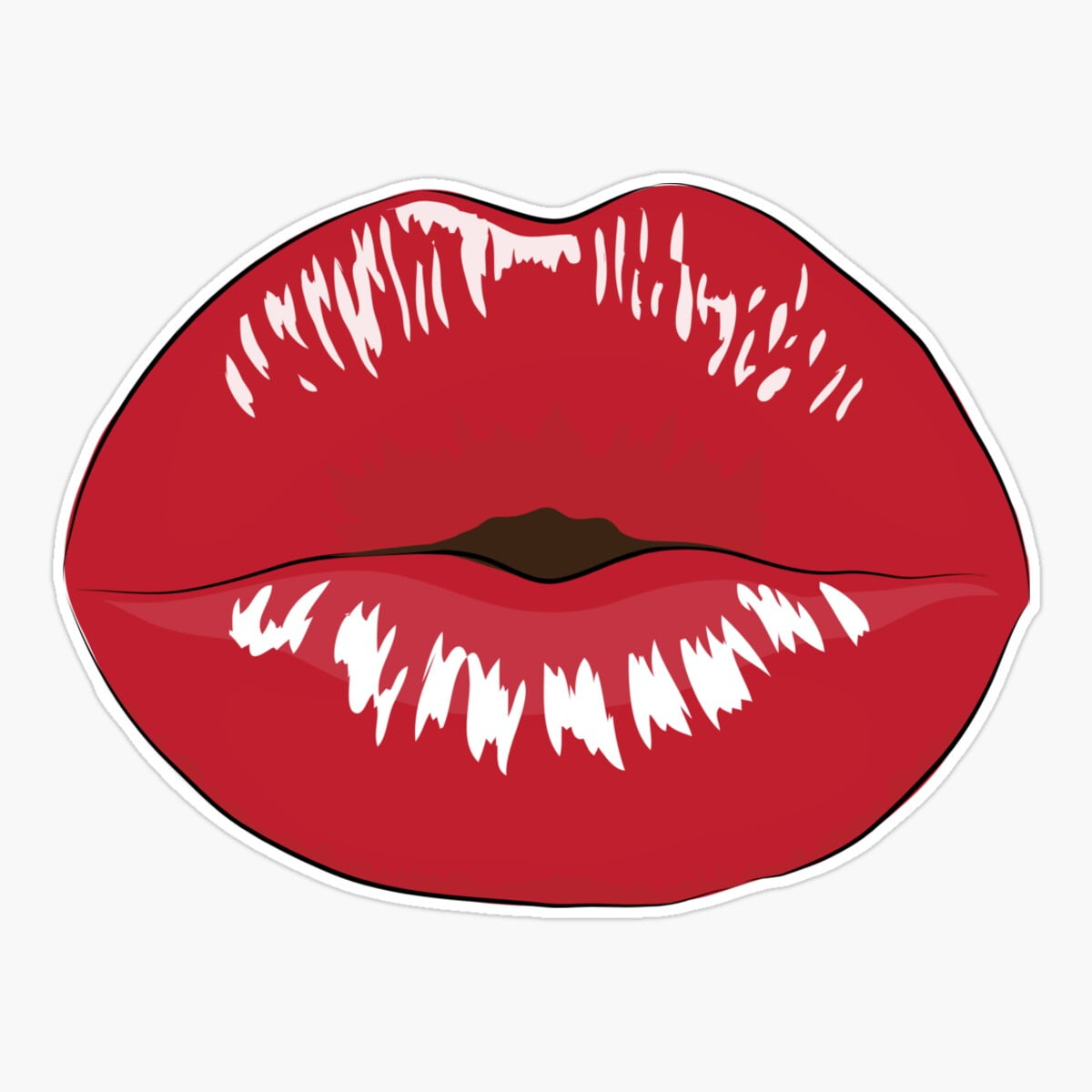 Onim Kissy Lips Sticker, Phone Decal Water Bottle Stickers Car Decals, Funny Birthday Gift ...