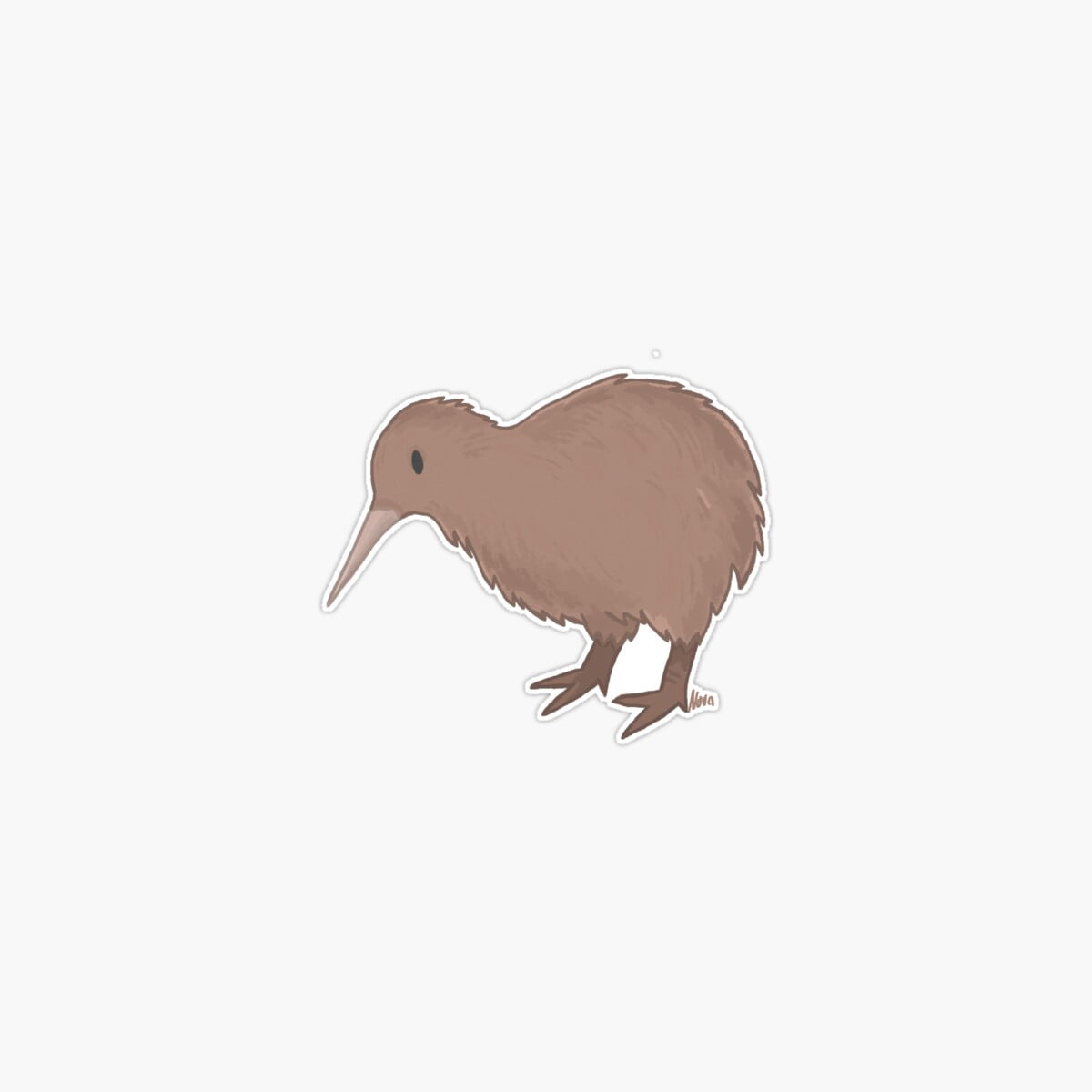 Onim Kiwi Bird Sticker, Phone Decal Water Bottle Stickers Car Decals ...