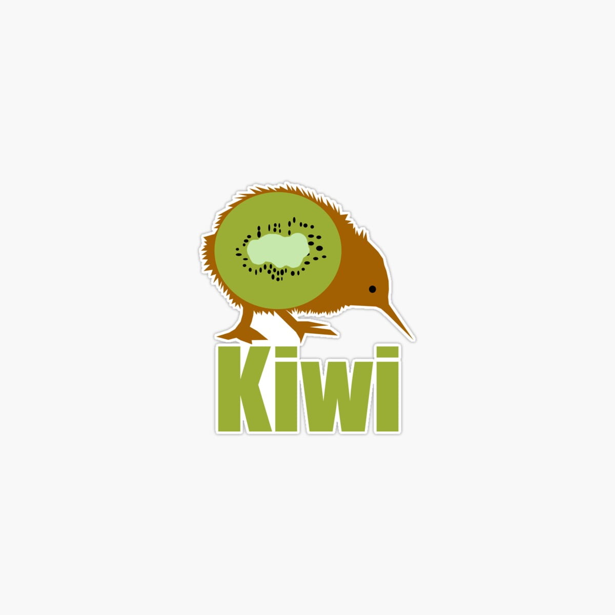 Onim Kiwi Sticker, Phone Decal Water Bottle Stickers Car Decals, Funny ...
