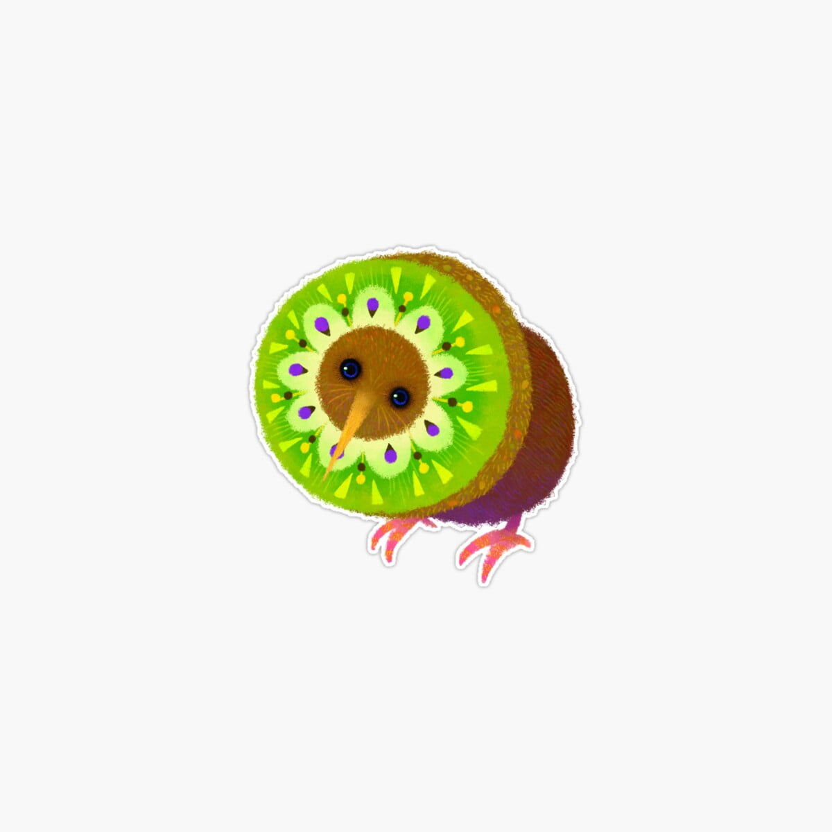 Onim Kiwi Sticker, Phone Decal Water Bottle Stickers Car Decals, Funny ...