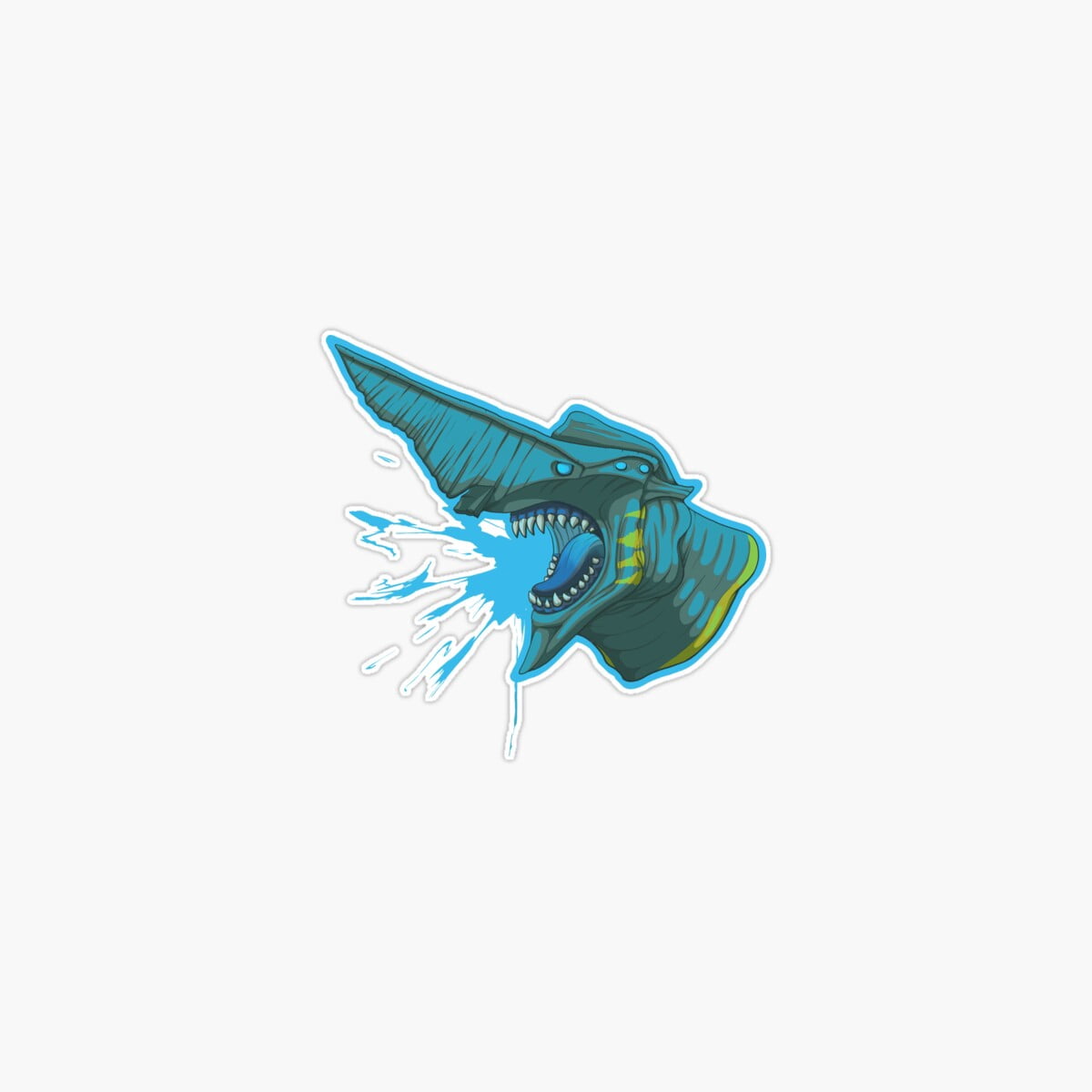 Onim Knifehead Bust Sticker, Phone Decal Water Bottle Stickers Car ...