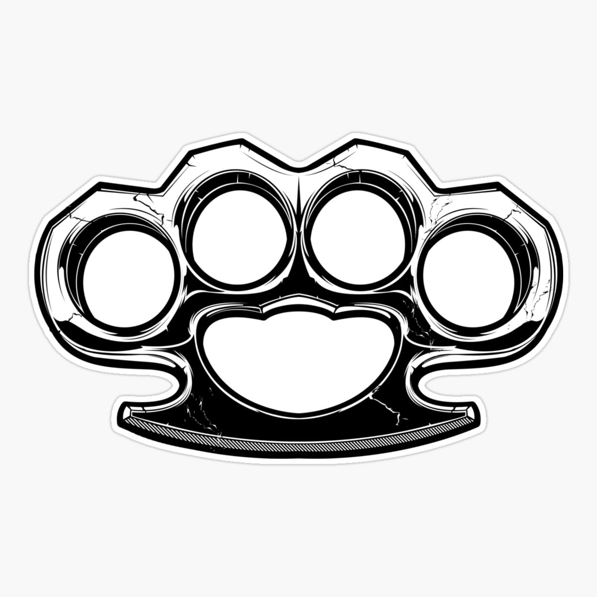 Onim Knuckle Duster Sticker, Phone Decal Water Bottle Stickers Car ...