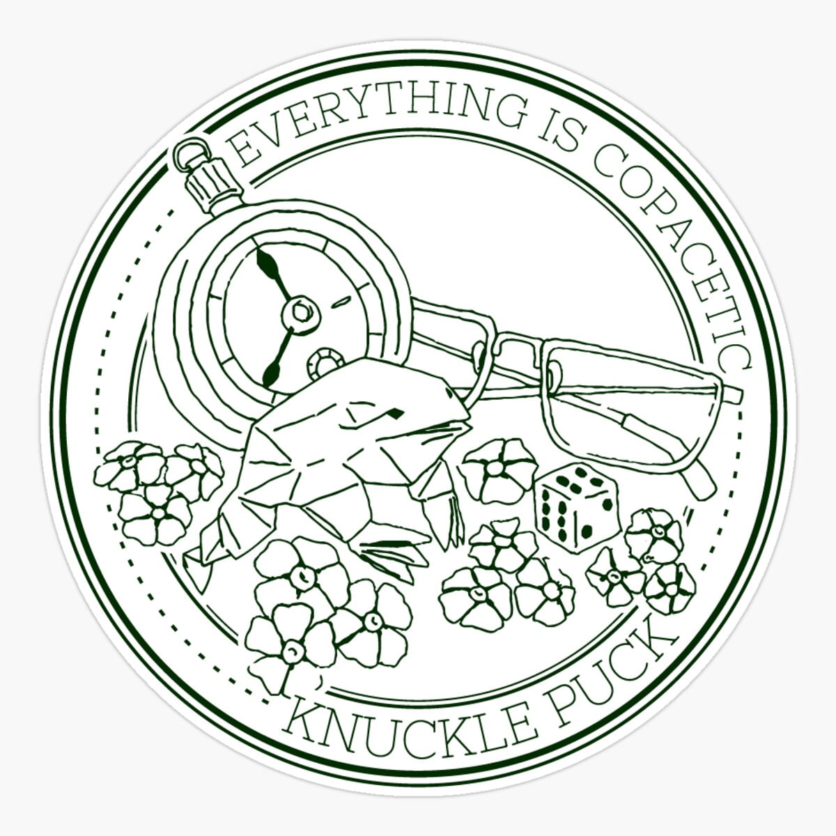 Onim Knuckle Puck - Copacetic Sticker Sticker, Phone Decal Water Bottle ...