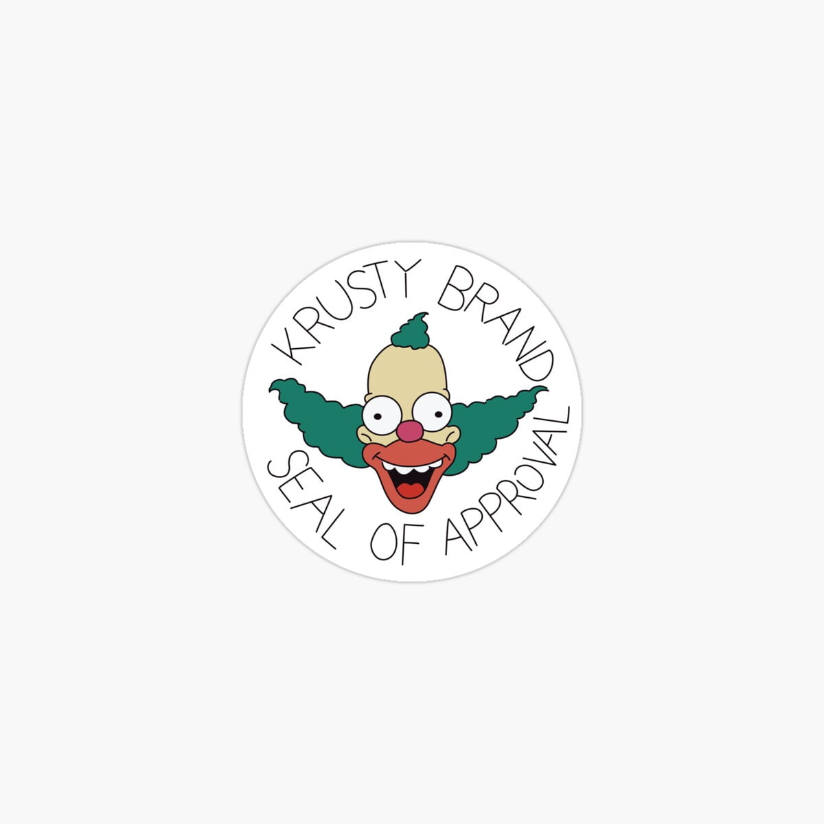 Onim Krusty Brand Seal Of Approval Sticker, Phone Decal Water Bottle ...