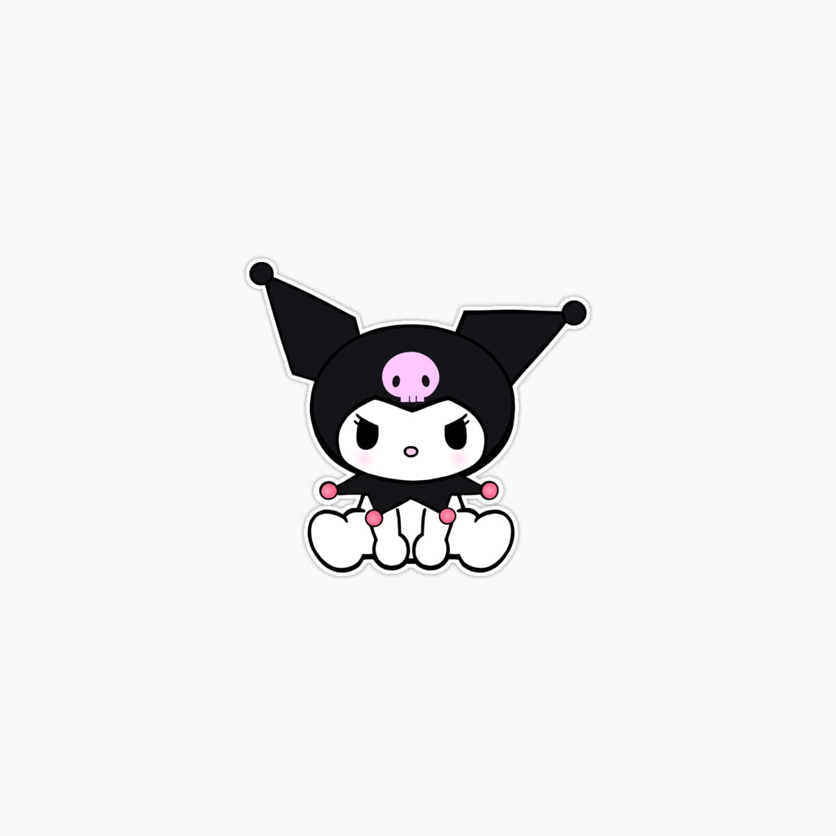 Onim Kuromi Sticker, Phone Decal Water Bottle Stickers Car Decals ...