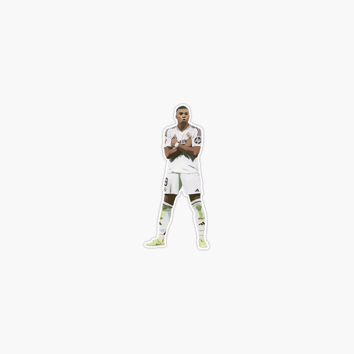 Onim Kylian Mbappe Sticker Sticker, Phone Decal Water Bottle Stickers ...