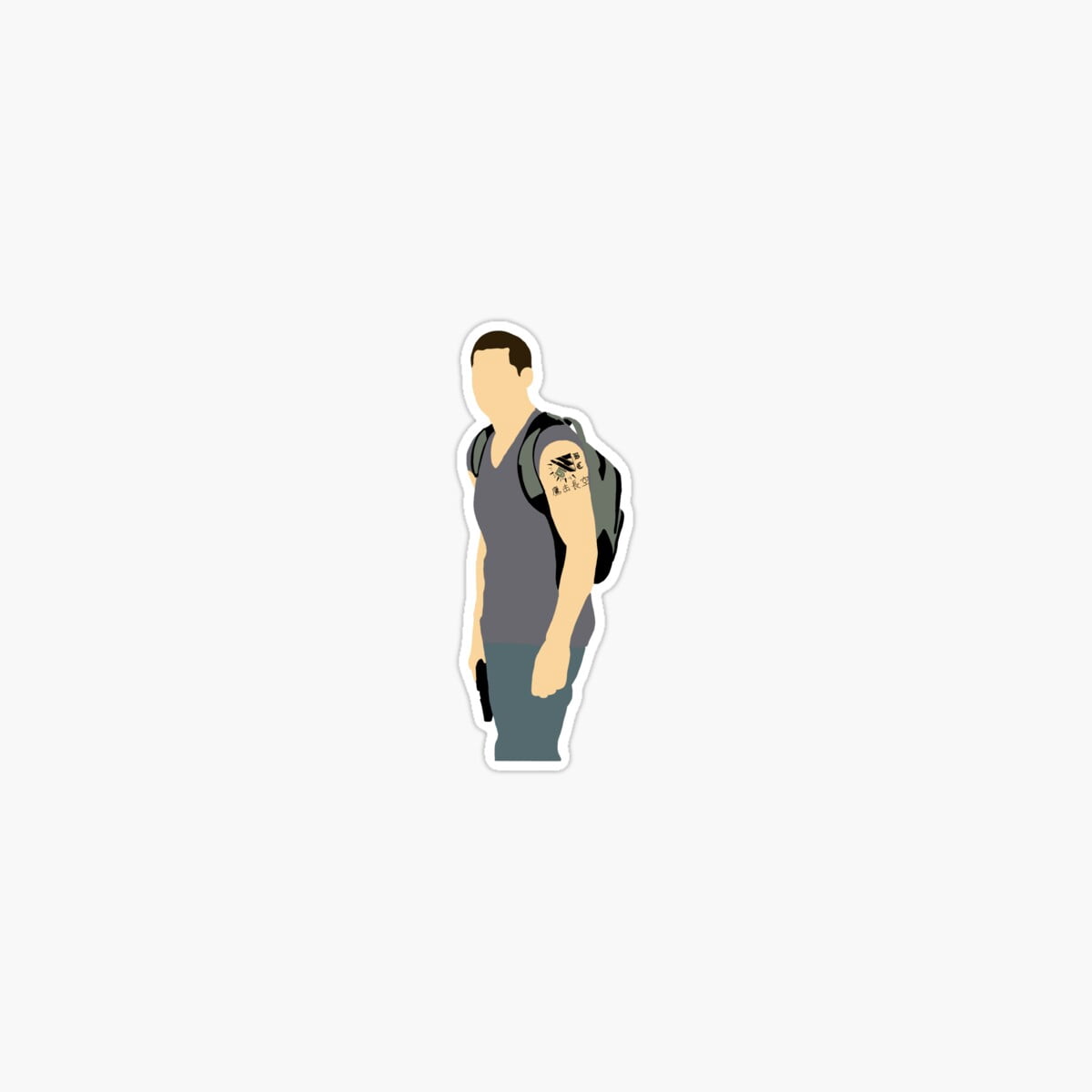 Onim Lost Jack Shephard Sticker, Phone Decal Water Bottle Stickers Car ...