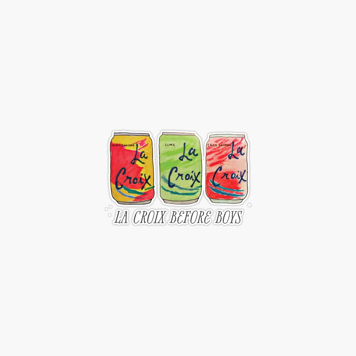 Onim La Croix Before Boys Sticker, Phone Decal Water Bottle Stickers ...