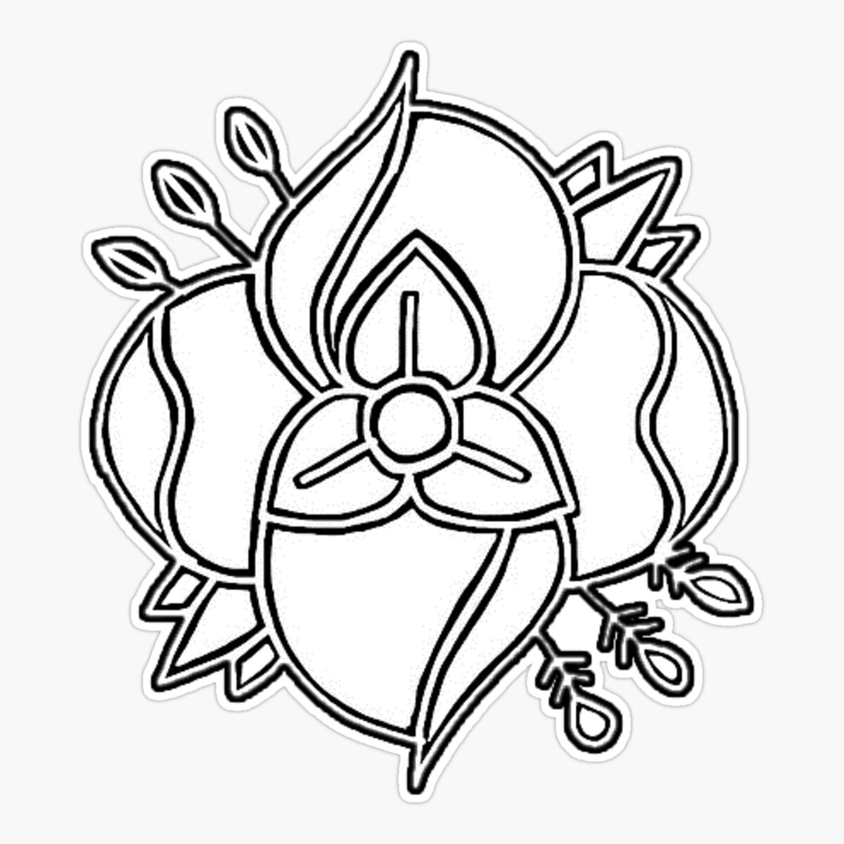 Onim La Dispute Flower Logo Sticker, Phone Decal Water Bottle Stickers ...