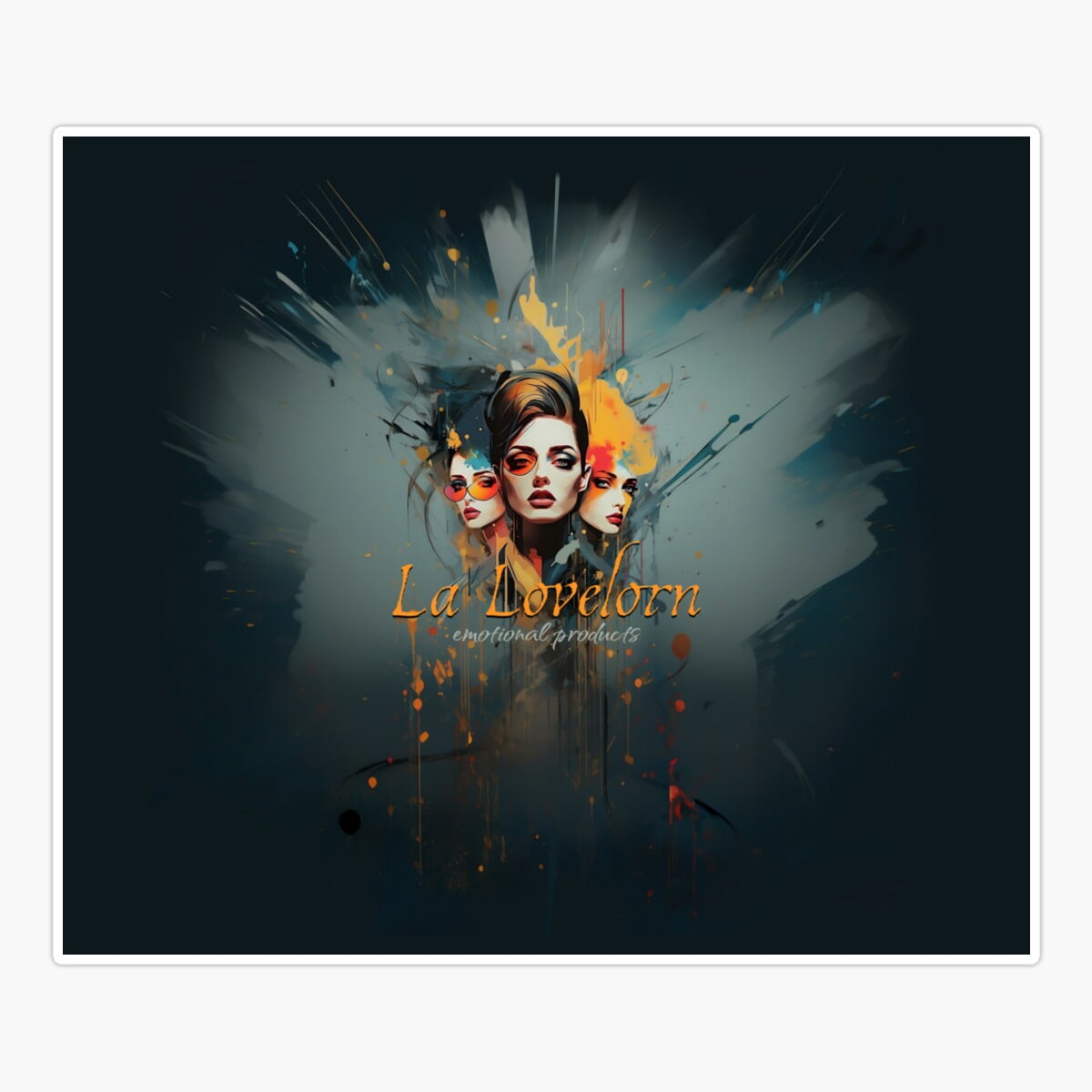 Onim La Lovelorn (Brand Lockup 1) Sticker, Phone Decal Water Bottle ...