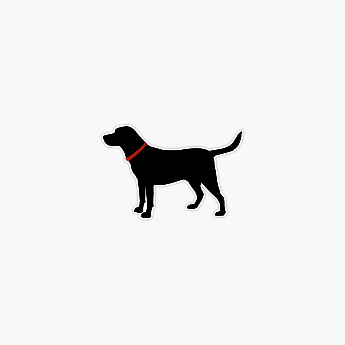 Onim Labrador Retriever, Black Lab Sticker, Phone Decal Water Bottle ...