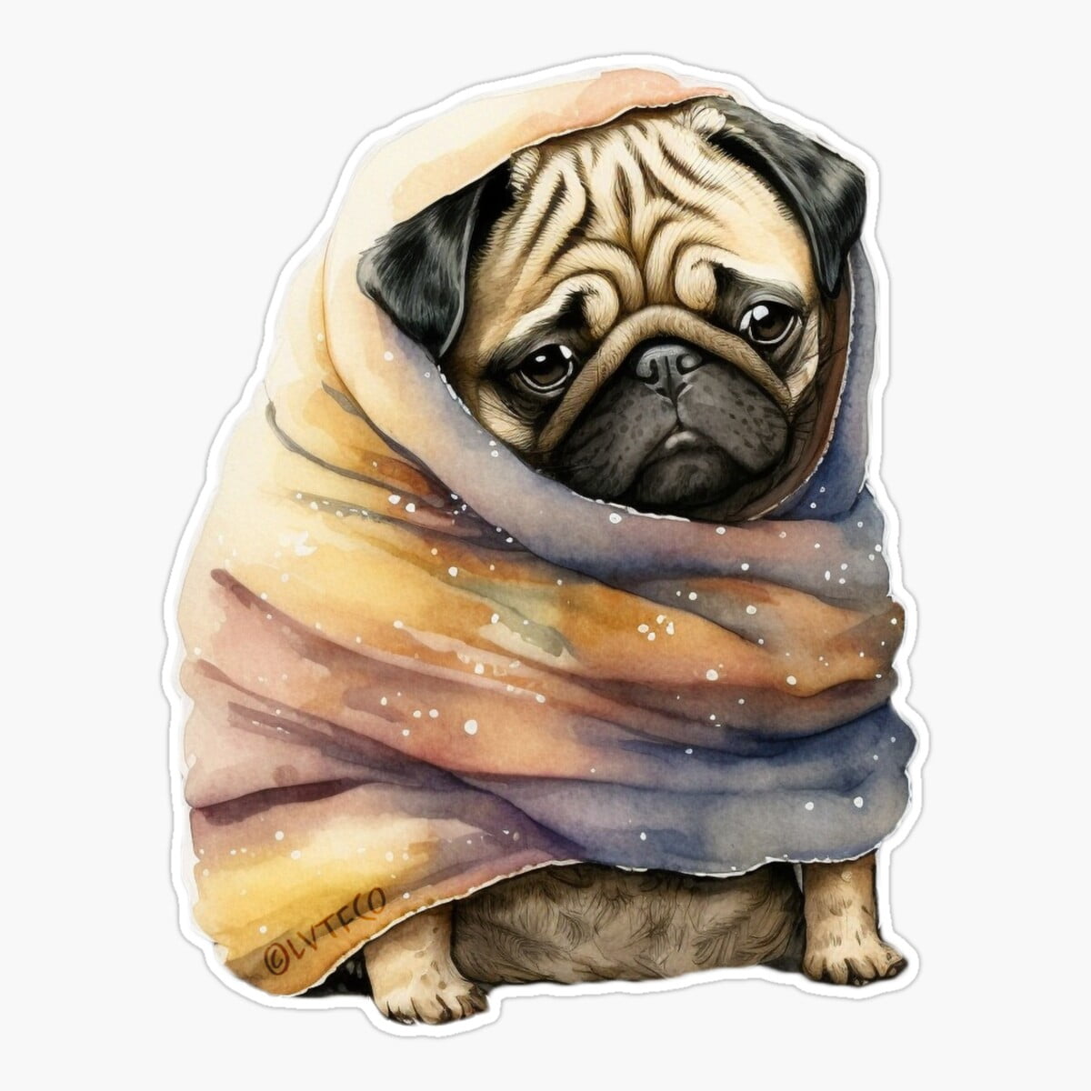 Onim Labrador Retriever In Black- Day Of The Dead Lab Sugar Skull Dog Sticker, Phone Decal Water ...