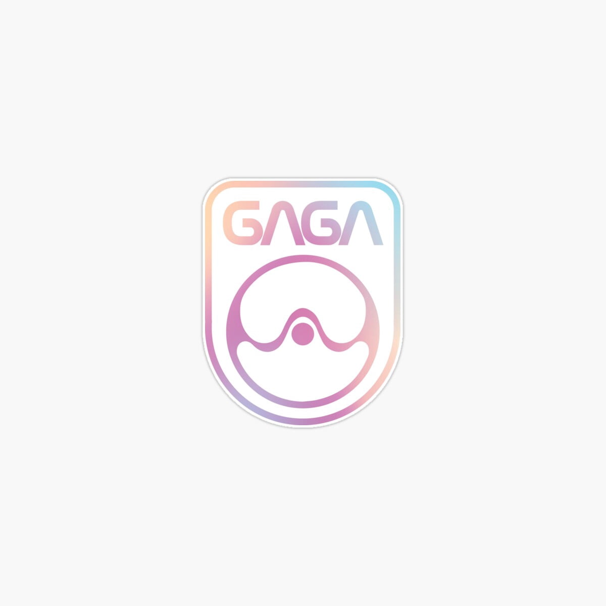 Onim Lady Gaga Chromatica Logo Mission Patch (Gradient) Sticker, Phone ...