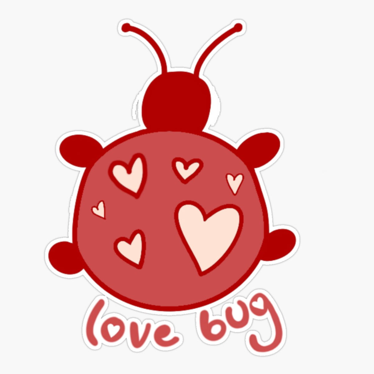 Onim Ladybug Design Sticker, Phone Decal Water Bottle Stickers Car ...