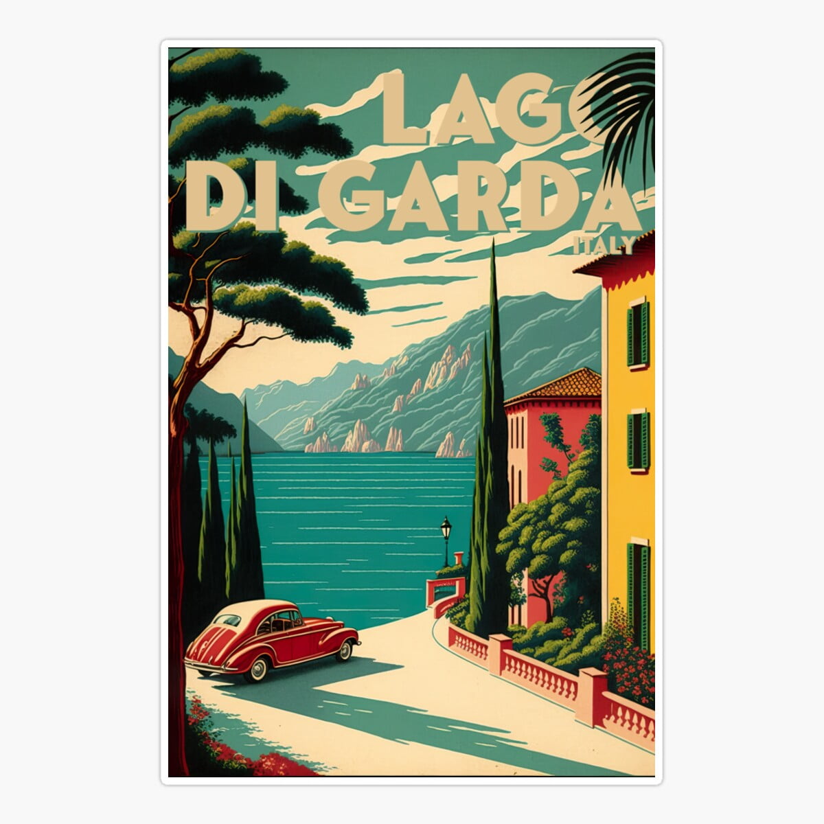 Onim Lago Di Garda Sticker, Phone Decal Water Bottle Stickers Car ...