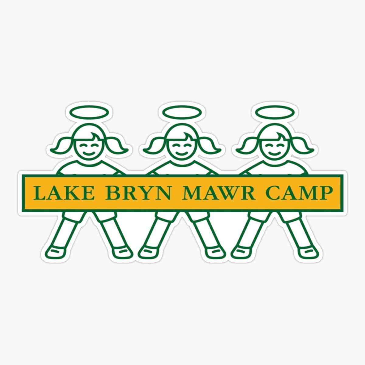 Onim Lake Bryn Mawr Camp Sticker, Phone Decal Water Bottle Stickers Car ...