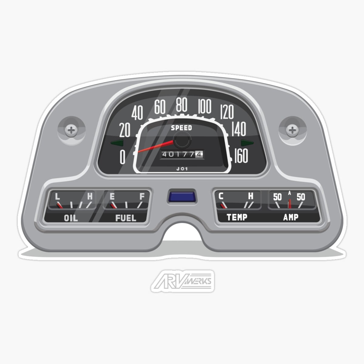 Onim Land Cruiser Fj40 Series Instrument Panel Sticker, Phone Decal ...