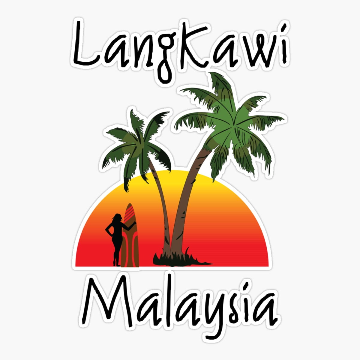 Onim Langkawi Malaysia Sticker, Phone Decal Water Bottle Stickers Car ...