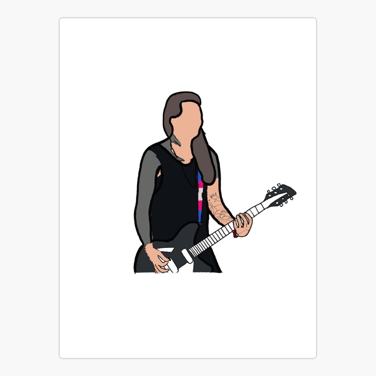 Onim Laura Jane Grace Of Against Me! Sticker, Phone Decal Water Bottle ...