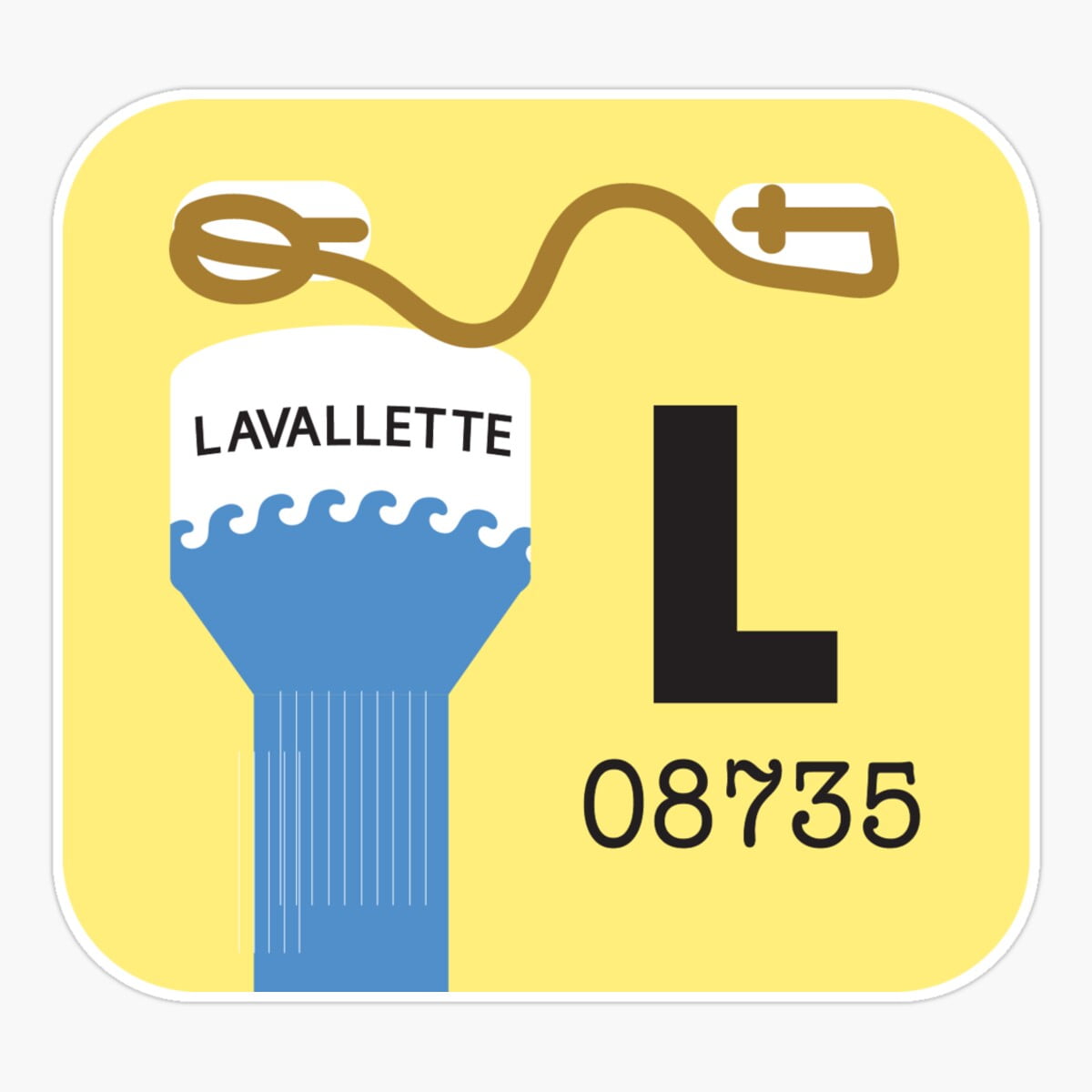 Onim Lavallette, Nj Sticker, Phone Decal Water Bottle Stickers Car ...