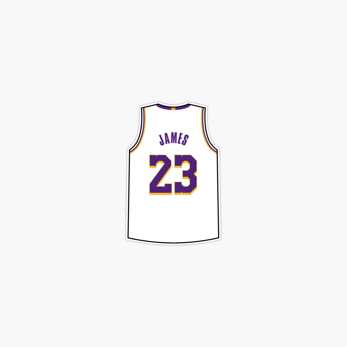 Onim Lebron James Association Jersey Sticker, Phone Decal Water Bottle ...