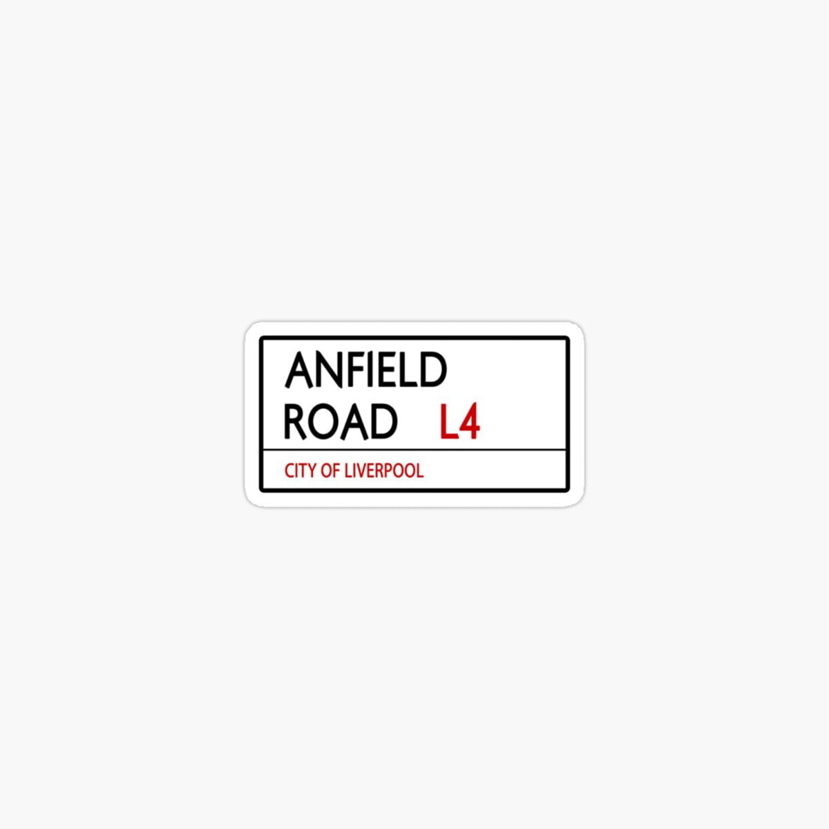Onim Lfc Anfield Road Sticker, Phone Decal Water Bottle Stickers Car ...