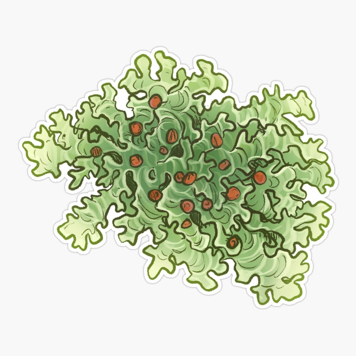 Onim Lichen 1 Sticker, Phone Decal Water Bottle Stickers Car Decals ...